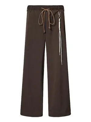 SONG FOR THE MUTE Wide-leg Relaxed-fit Woven Trousers - Brown