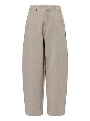 THE COUTURE CLUB Barrel-leg Woven Trousers - Grey