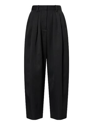 Isabel Marant Étoile Janice Pleated Wool Trousers - Black