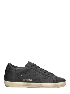 GOLDEN GOOSE Super-star Leather Trainers - Navy