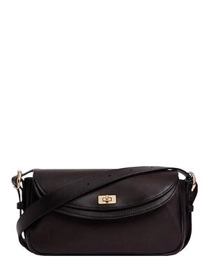 Sandro Le Mambo Leather Shoulder Bag - Brown
