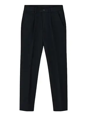 Boggi Milano Technical Wool Blend Trousers - Black