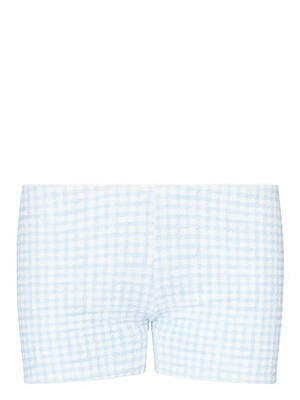 Monday Swimwear Cali Checked Swim Shorts - Sky Gingham