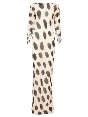 RAT AND BOA Rat And Boa Raina Printed Crepe Maxi Dress