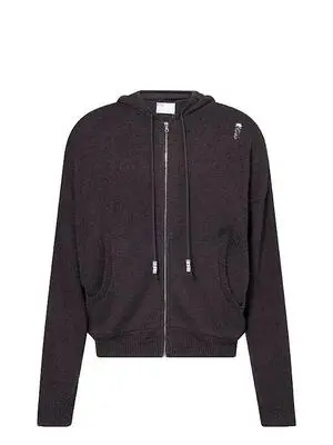 PALY HOLLYWOOD Casentino Knitted Cotton Hoody - Black