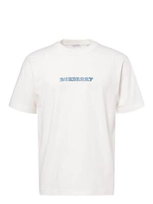 Burberry Heritage Logo Cotton-jersey T-shirt - Chalk