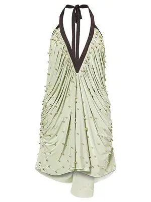 SIEDRES Embellished Halterneck Mini Dress - Multi