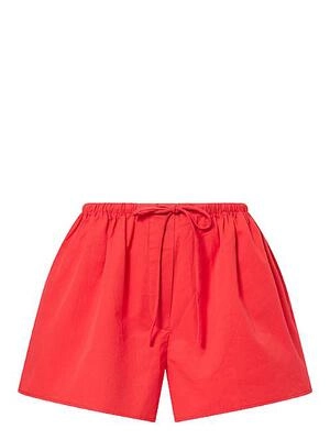 Dissh Cotton Drawstring Shorts - Red