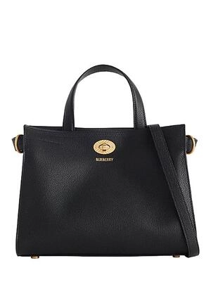 Burberry Cotswolds Mini Leather Tote Bag - Black