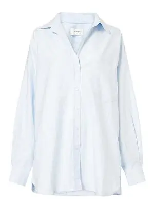 Dissh Rhea 2.0 Oversized Cotton Shirt - Ice Blue