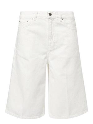 TOTEME Denim Board Shorts - White