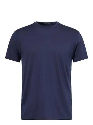 TOM FORD Crew-neck Lyocell And Cotton T-shirt 40 Ocean Cavern