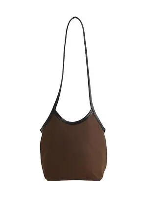 VALESQUE Cami Small Nylon Shoulder Bag - Soft Brown