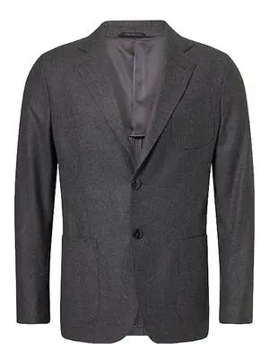 GIORGIO ARMANI Unlined Single-breasted Cashmere Blzzer 42
