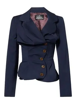 VIVIENNE WESTWOOD Drunken Tailor Wool Jacket - Navy