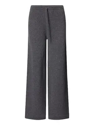 Theory Brushed Cashmere Track Trousers - Charcoal