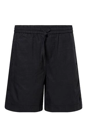 THE COUTURE CLUB Cupro Panelled Woven Shorts - Black