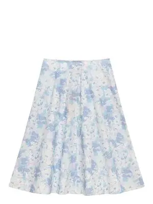 Marni Floral Print Cotton Midi Skirt - Pfb21