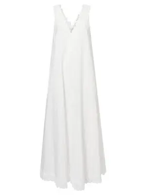 Dissh Lace-trim Maxi Dress - White