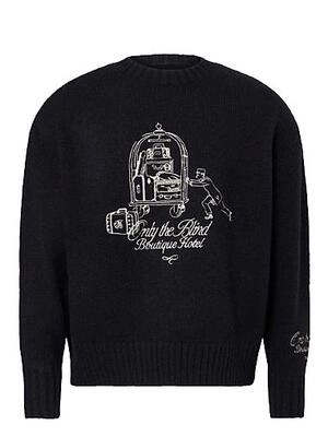 ONLY THE BLIND Only The Blind Embroidered Knitted Jumper