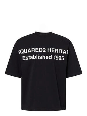 Dsquared2 Heritage Oversized Cotton T-shirt L Black