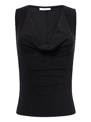 BELLE ANNA Belle Anna Cowl Neck Stretch-Jersey Top
