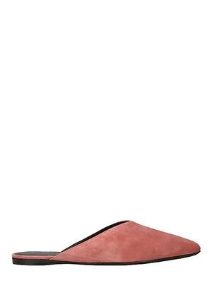 HERBERT LEVINE Suede Slip-on Slippers - Pink