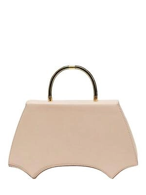 BOVENUE Reema Structured Leather Top-handle Bag - Tan