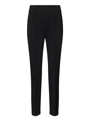 ROHE FRAMES Pintuck Pleat Cigarette Leg Woven Trousers - Black