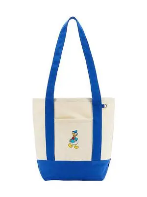 THE DISNEY STORE AT SELFRIDGES Donald Duck Embroidered Canvas Tote Bag - Multi-coloured