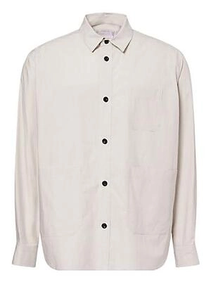 Sacai Typewriter Patch-pocket Cotton Shirt - Ecru
