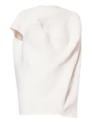 Issey Miyake Found Pleated Knitted Top - Neutral