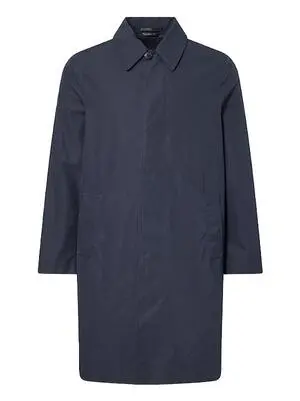 Sunspel Ventile Cotton Mac Coat - Dark Navy