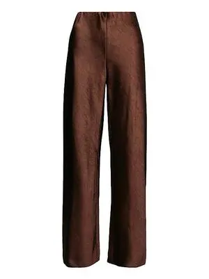Vince Colette Wide-leg Cotton Trousers - Espresso