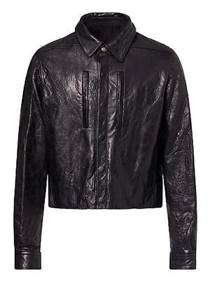 Rick Owens Alice Leather Jacket - Black