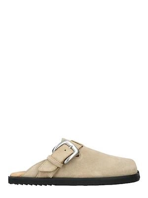 MAISON MARGIELA Tabi Daily Suede Mules - Khaki