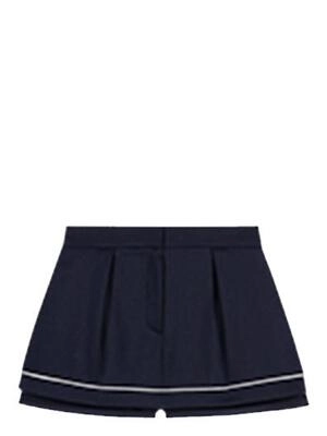 Maje Layered High-rise Woven Shorts - Navy