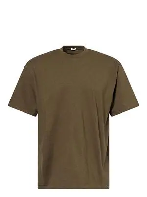 A.PRESSE Relaxed-fit Crew-neck Cotton T-shirt - Olive