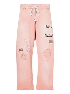 PALY HOLLYWOOD Alta Cienega Cotton Jogging Bottoms - Peach