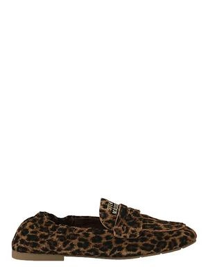 Steve Madden Newbury Leopard Print Suede Loafers - Black/comb