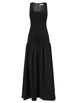 ODDMUSE Odd Muse Dropped Waist Maxi Dress