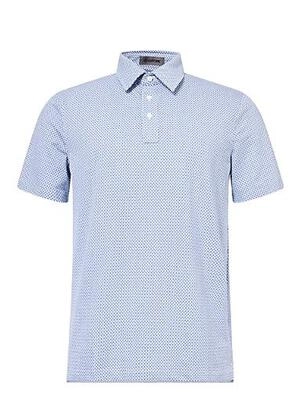 G/fore Mosaic All Play Stretch-cotton Polo Shirt - Twilight