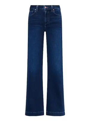 Paige Leenah High-rise Wide-leg Jeans - Basilica