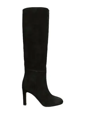 ALEVI MILANO Auryn 95 Suede Heeled Knee-high Boots - Black