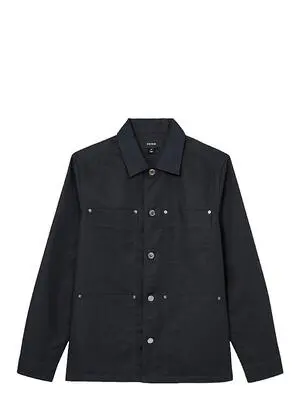 REISS Yorker Four-pocket Cotton-twill Jacket - Navy