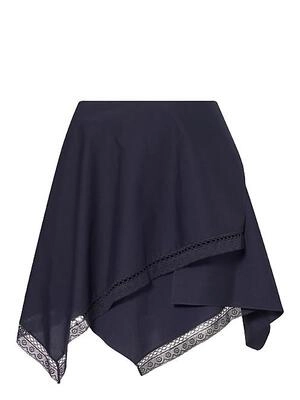 JW ANDERSON JW Anderson Handkerchief Lace-Trim Cotton Mini Skirt