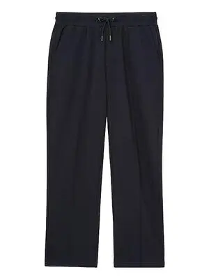 REISS Form Elasticated-waist Jersey Jogging Bottoms - Navy