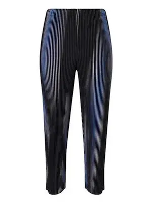 Issey Miyake Homme Plissé Blend Of Lights Knitted Trousers - 72-blue