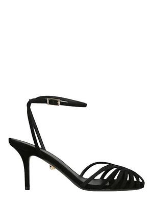 ALEVI MILANO Blake 95 Leather Heeled Sandals - Black