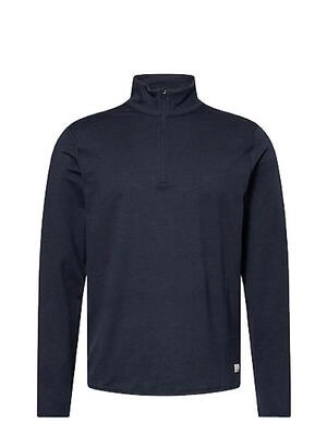 Vuori Ponto Half-zip Stretch-jersey Sweatshirt - Ink Heather